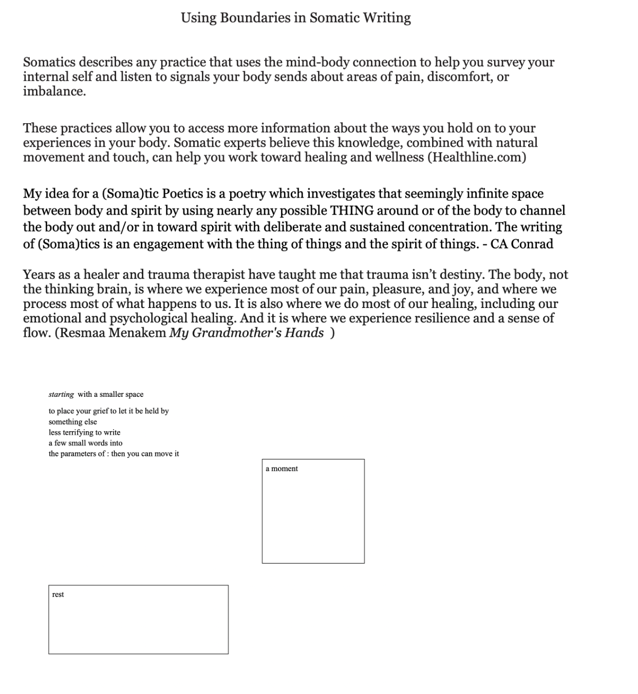 Writing Prompt — Howell & Heal