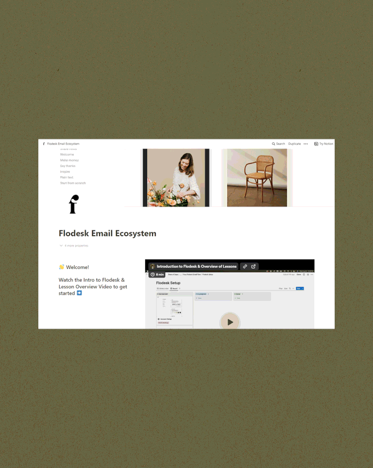 A Guide to Build Your Flodesk Ecosystem — State of Sage