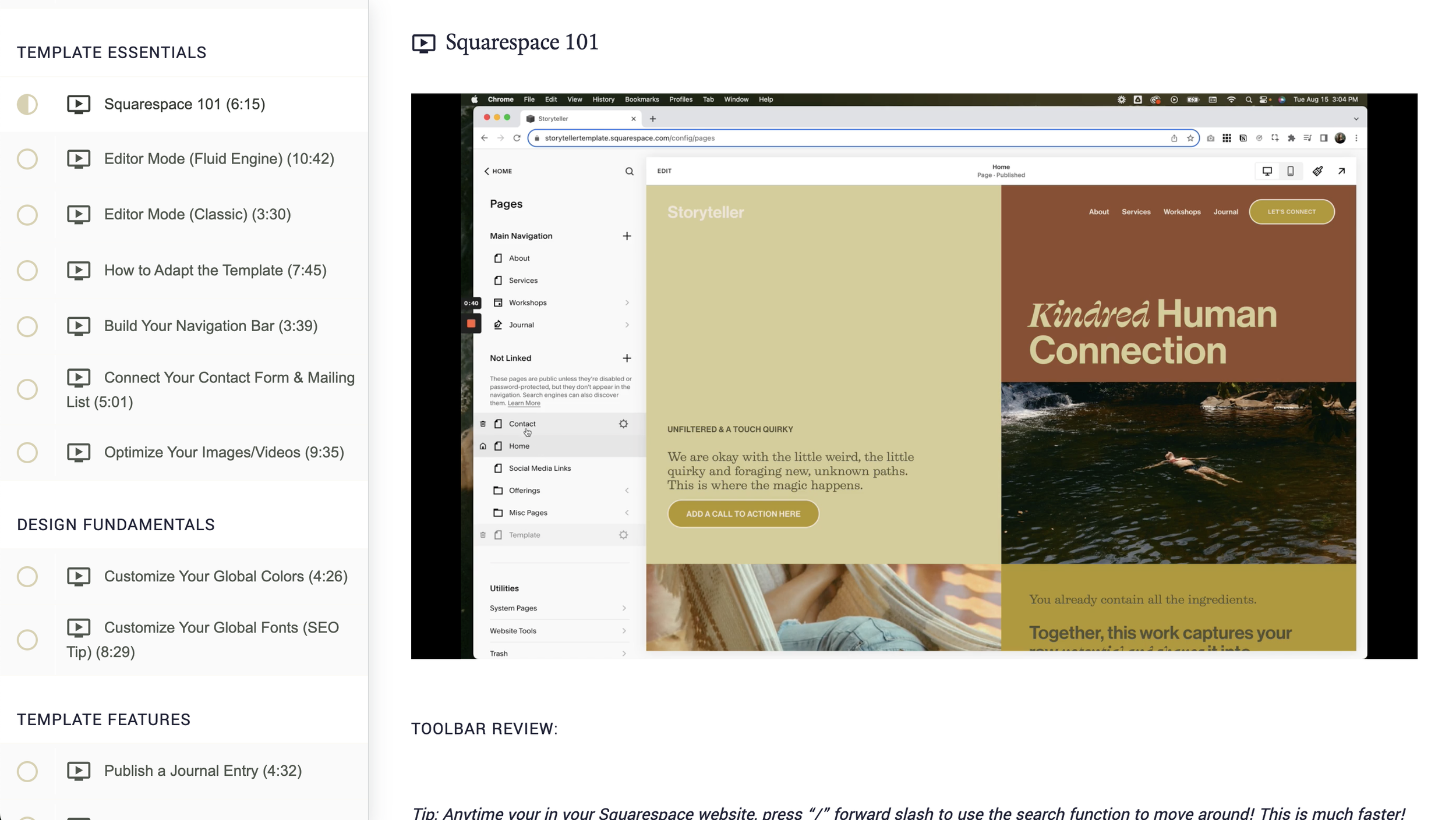 Storyteller Website Template — State of Sage
