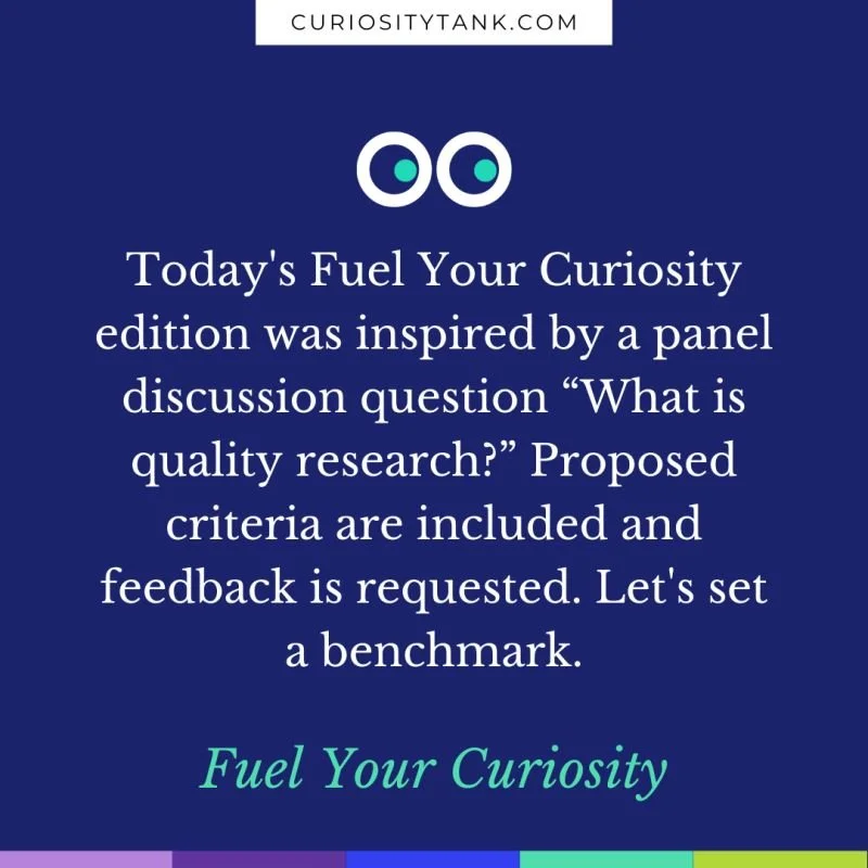 What is quality research?