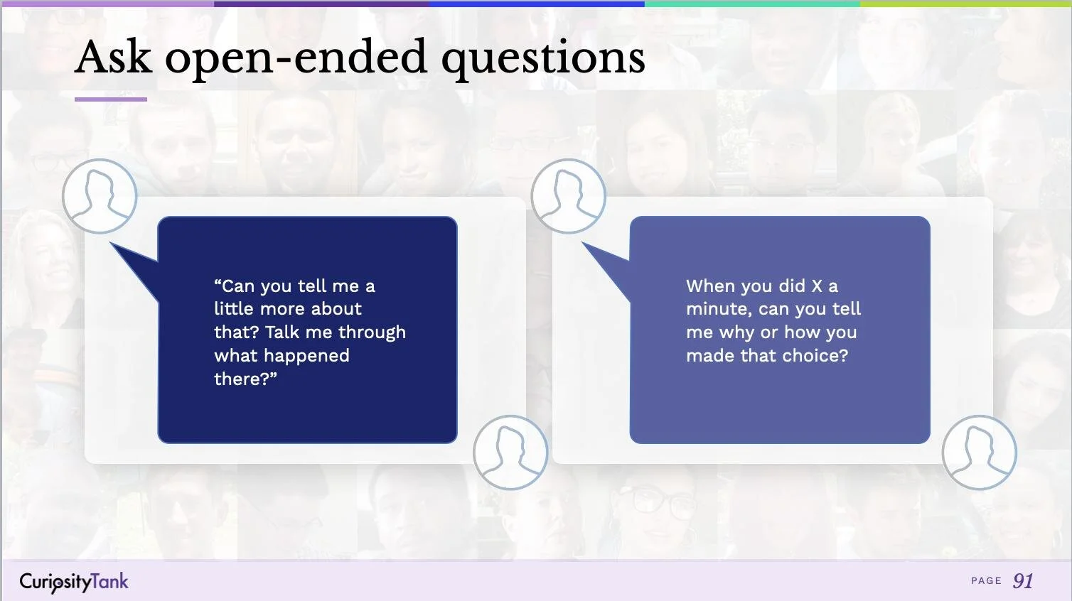 User research discussion guides