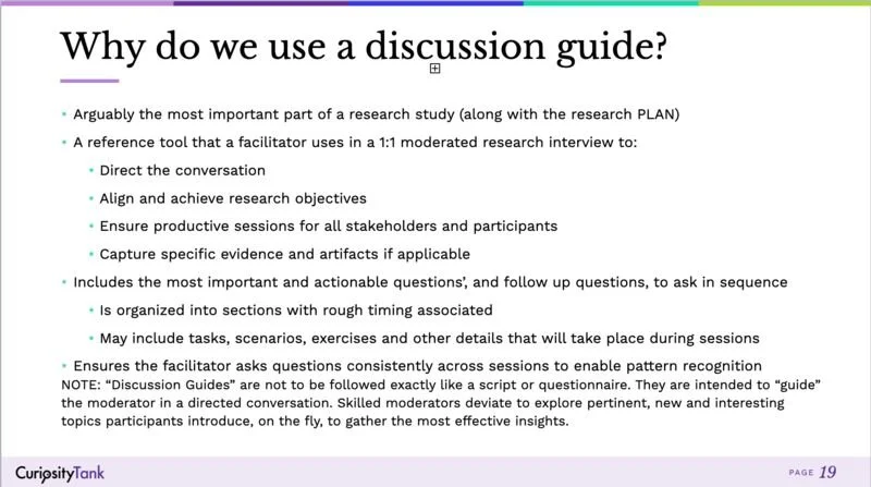 Helpful tips for authorizing discussion guides