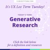 Learn the lingo: Generative Research