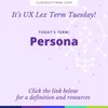 Learn the lingo: Persona