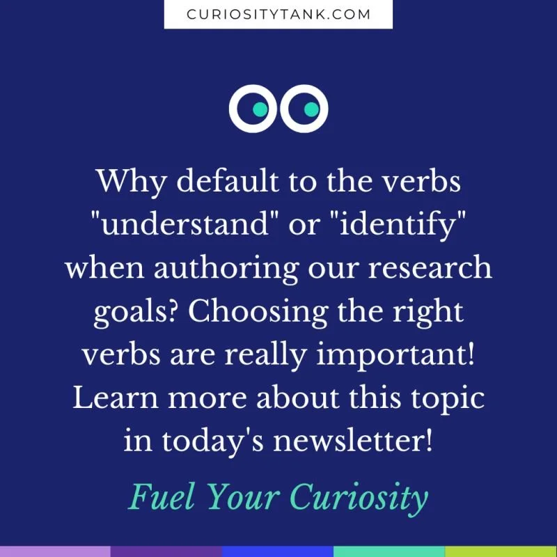 Verbs matter! | Curiosity Tank