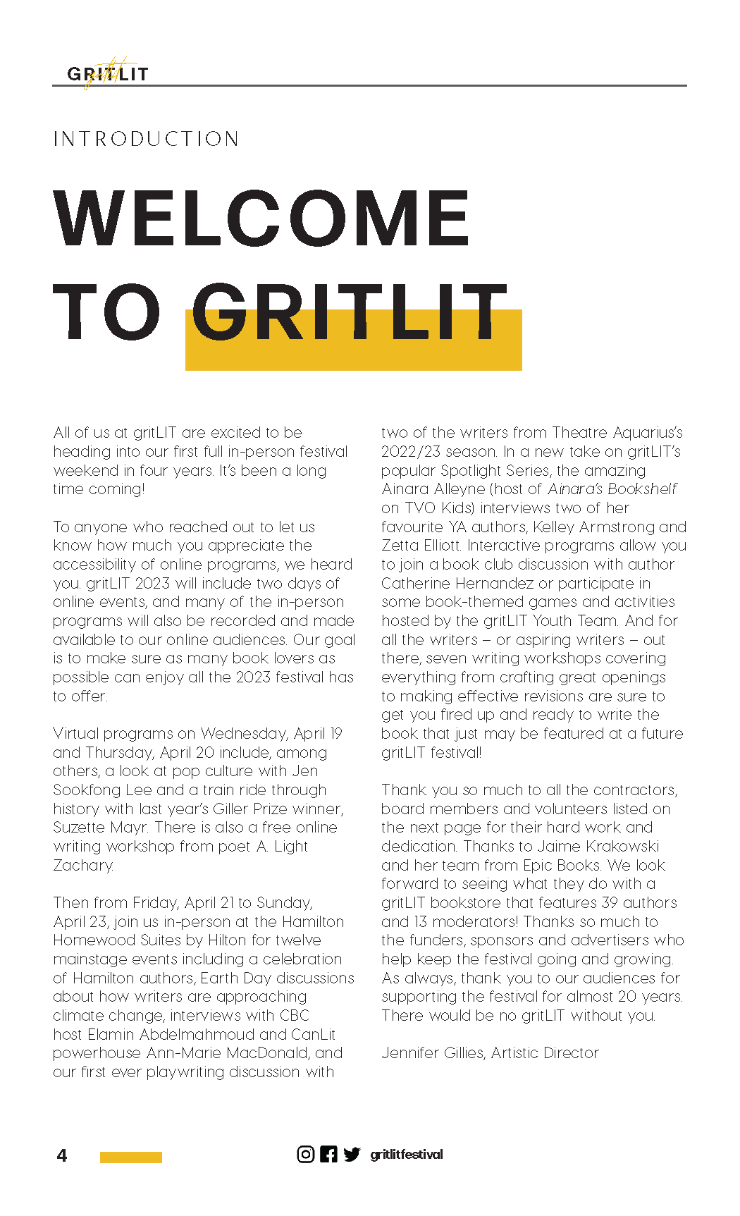 Program — gritLIT