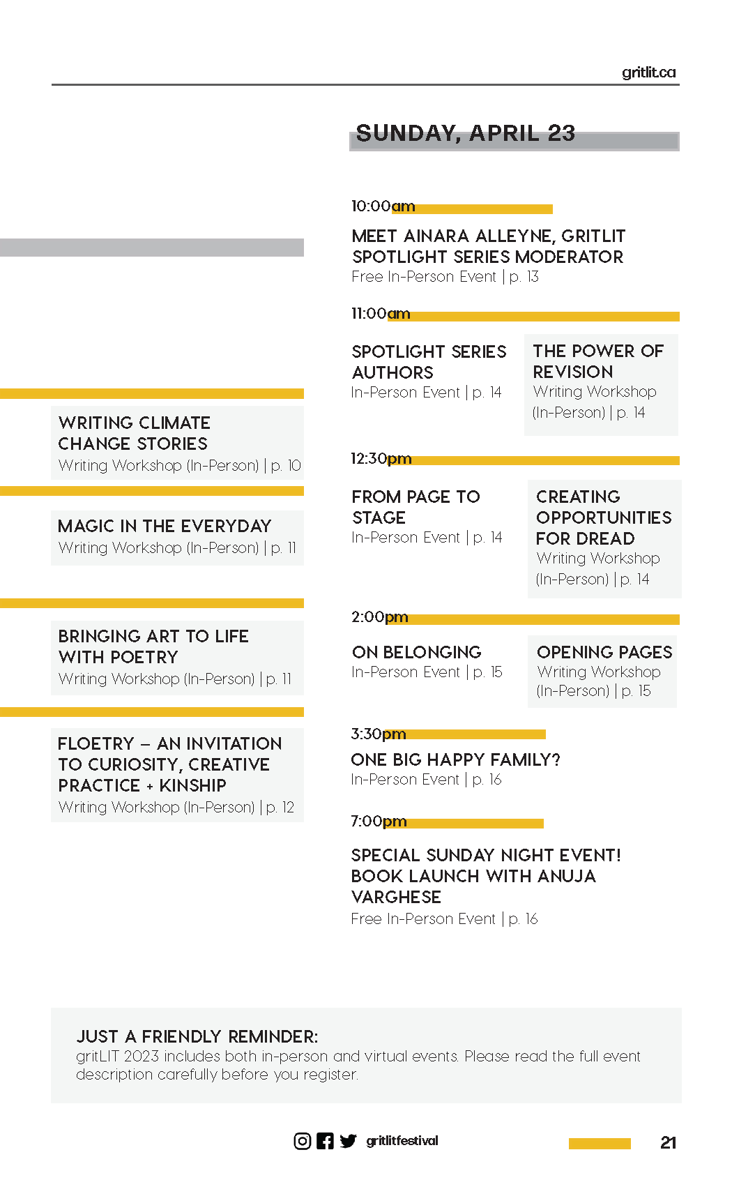 Program — gritLIT