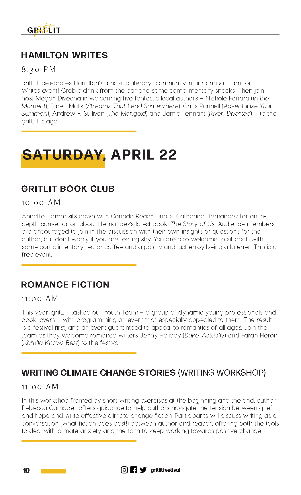 Program — gritLIT