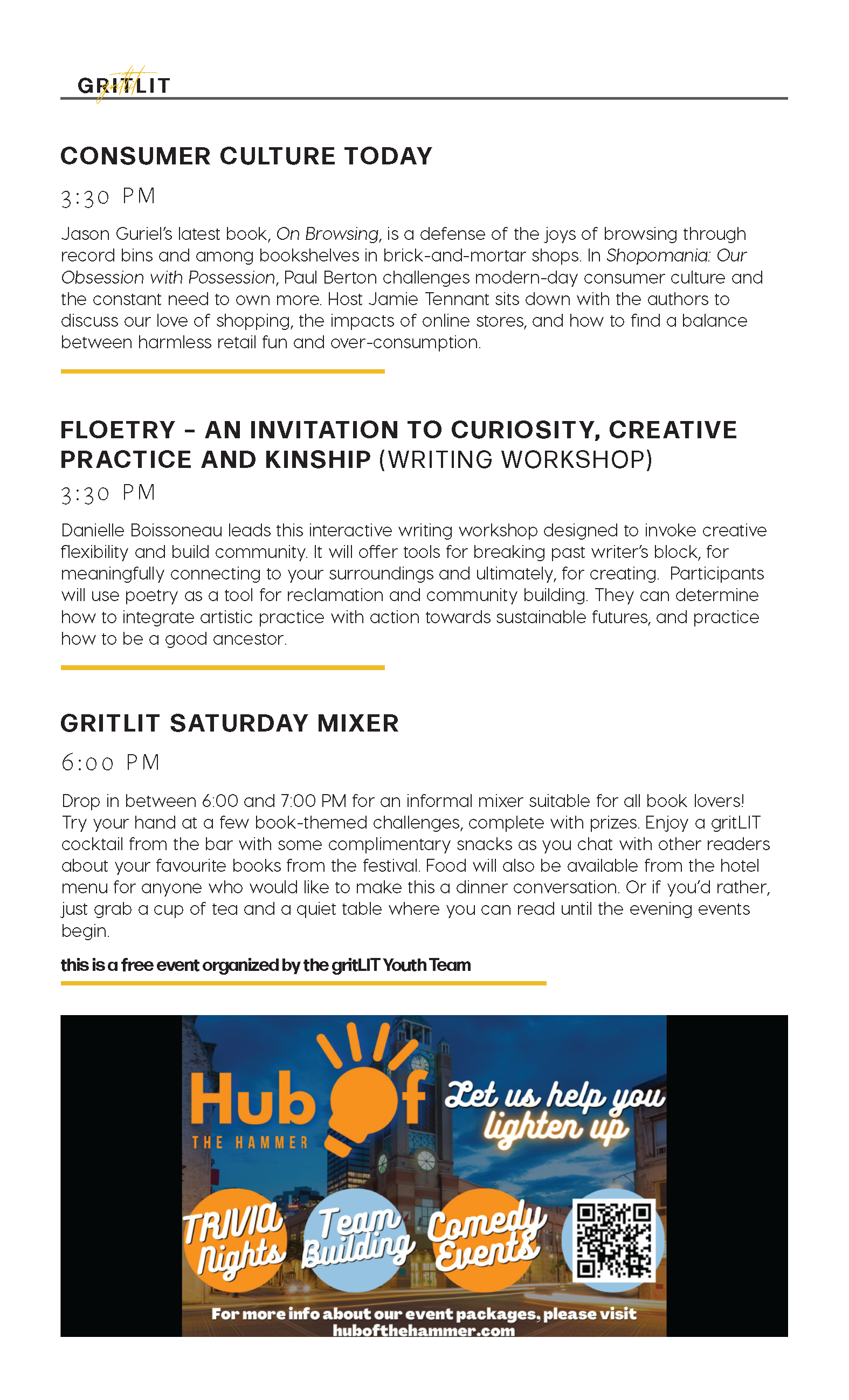 Program — gritLIT