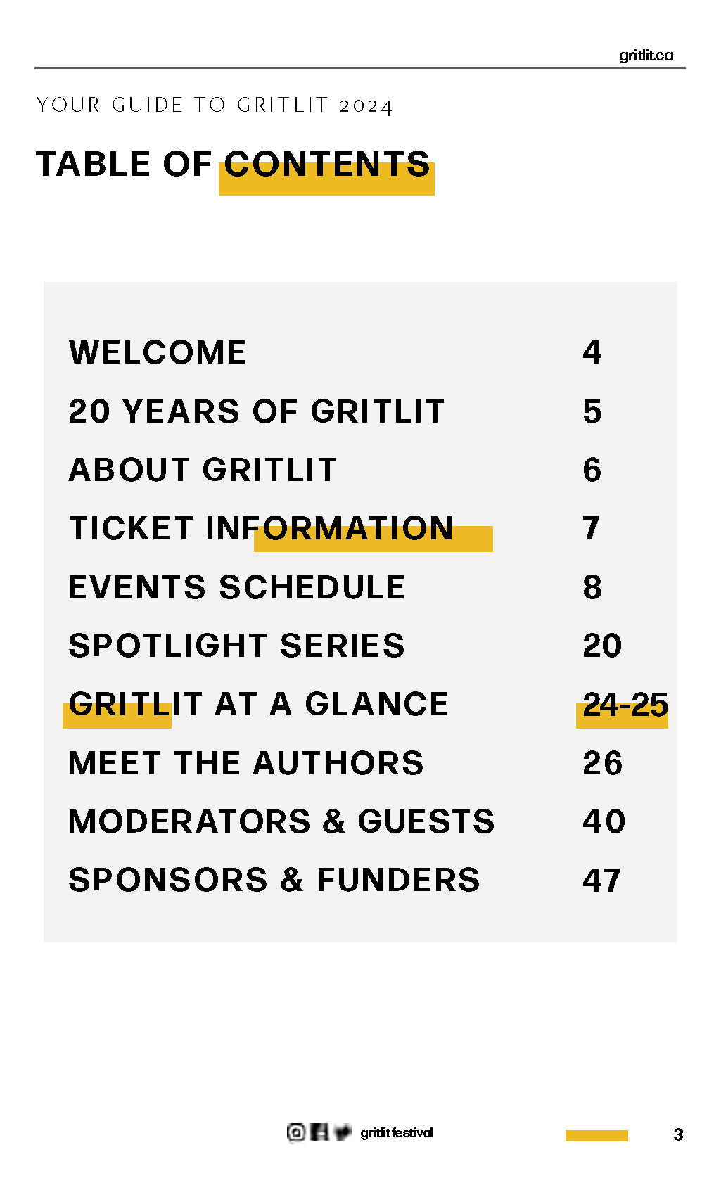 Program — gritLIT