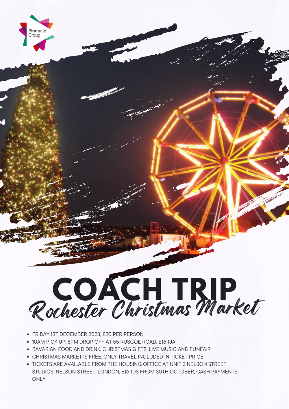 Coach Trip Rochester Christmas Market — Pinnacle Canning Town