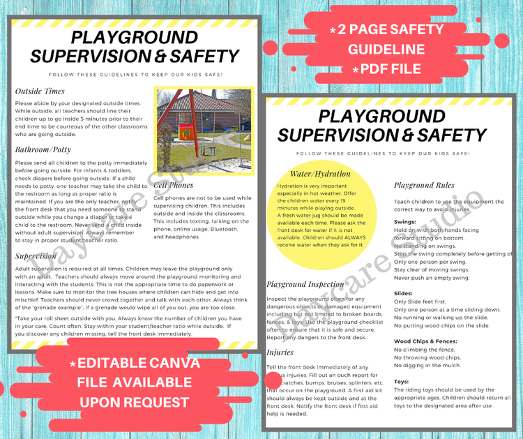 Daycare Balance Due / Childcare Center Late Payment Notice/ Past Due ...