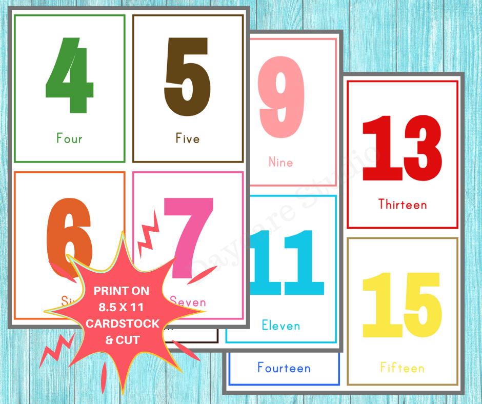 SHAPE FLASH CARDS/Childcare Center Printable Cards / Toddler ...