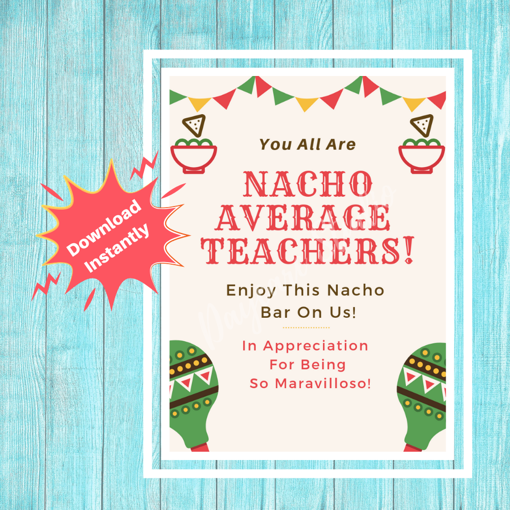 Teacher Appreciation Week Flyer | Teacher Thank You Instant Digital ...
