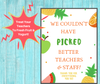 Teacher Appreciation Week Flyer | Teacher Thank You Instant Digital ...