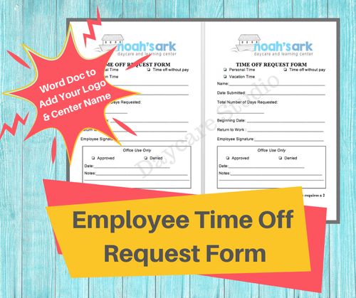Daycare Employee Orientation / New Hire Document | Daycare Forms ...