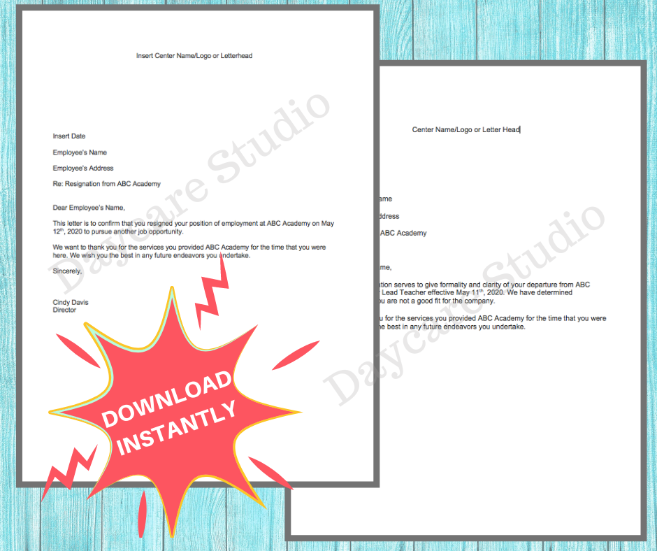 Daycare Employee Application | Daycare Forms — Daycare Studio