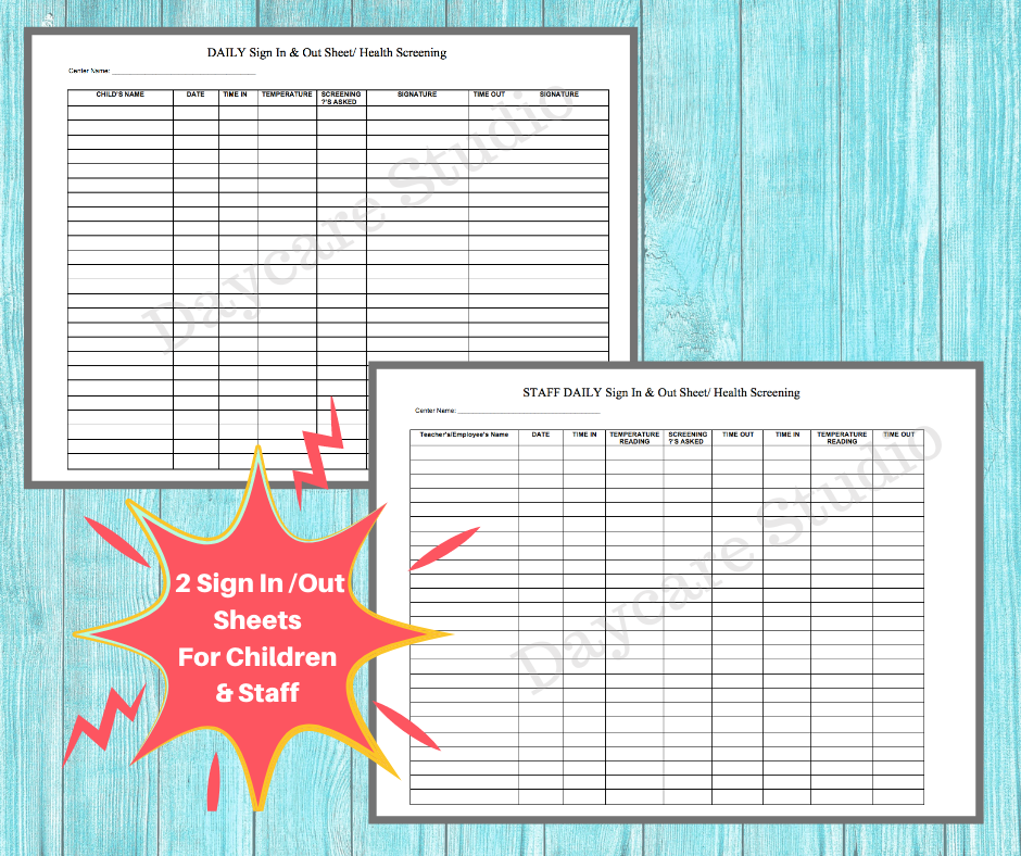Daycare Cleaning Checklist / Keep A Nice & Tidy Child Care Center ...