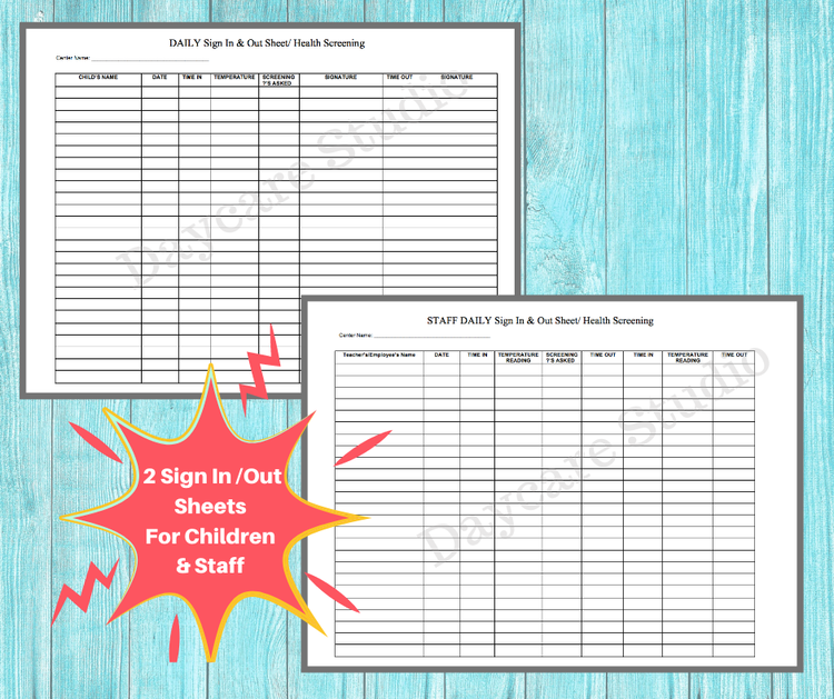 BITING REPORT- Daycare Printable Child Incident Report /Preschool ...