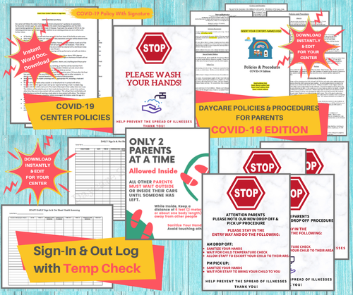 Daycare Enrollment Forms | Printable Daycare Contract Template ...