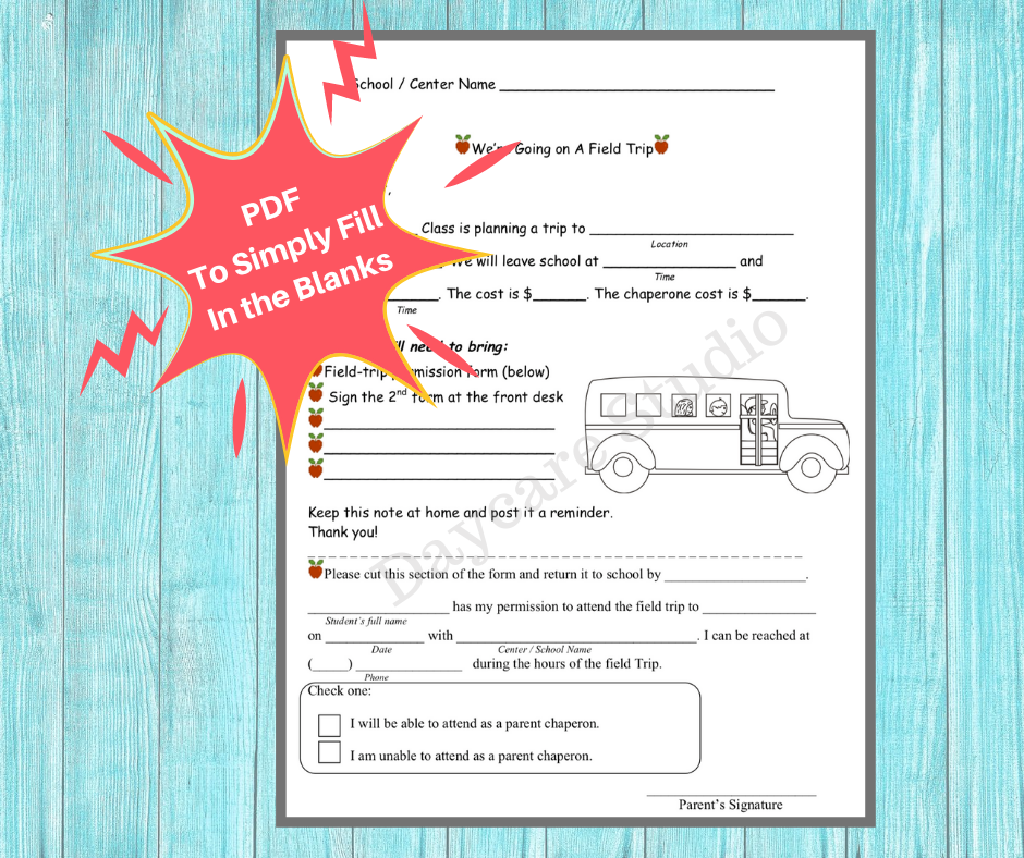 Printable Payment Receipt For Child Care Services | Daycare Forms ...