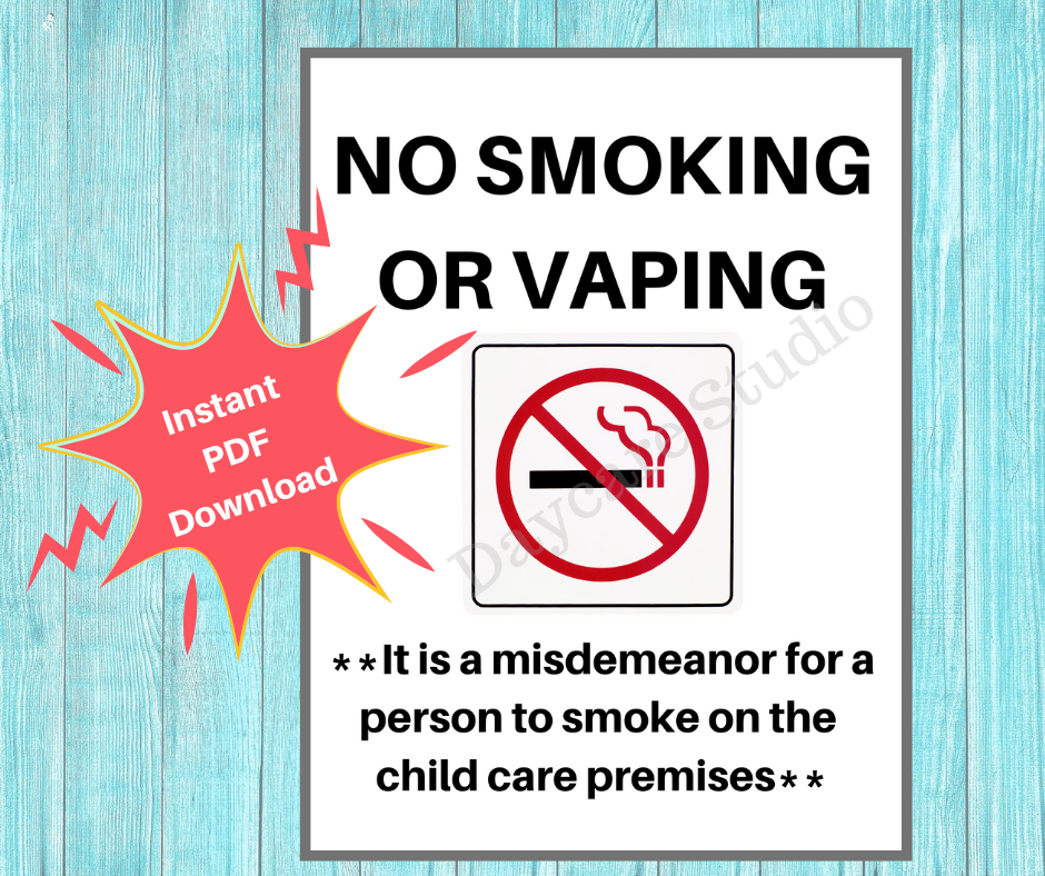 DAYCARE CENTER SIGNS/Childcare Printable Signs for Preschool and ...