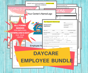Daycare Employee Orientation / New Hire Document | Daycare Forms ...