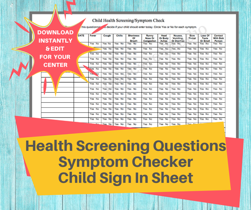 Child Illness Notice | Child Sick Report | Daycare Forms — Daycare Studio