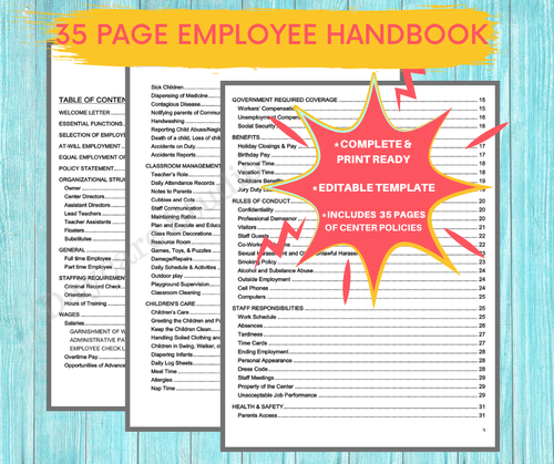 Daycare Policies & Procedures | Child Care Forms — Daycare Studio