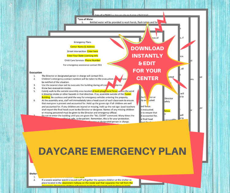 Daycare Forms SUPER Package-108+ Forms / Start Your Own Child Care ...