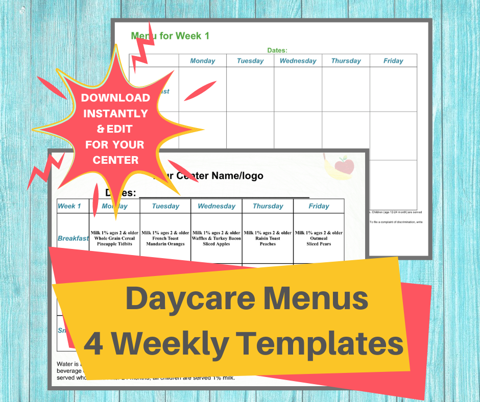 Daycare Forms SUPER Package-108+ Forms / Start Your Own Child Care ...
