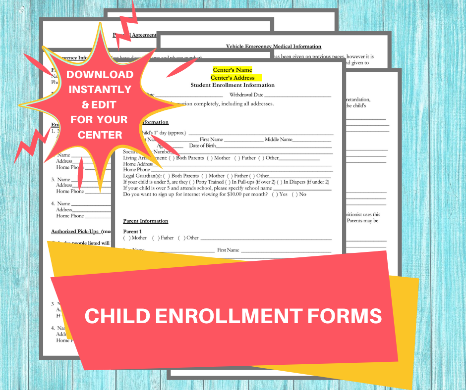 Daycare Employee Bundle | Daycare Templates | Daycare Forms — Daycare ...