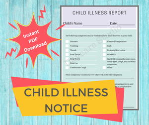 Health Screening Sign In/out Sheets | Printable Daycare Forms — Daycare ...