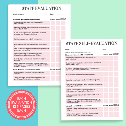 Daycare Employee Orientation / New Hire Document | Daycare Forms — Daycare Studio
