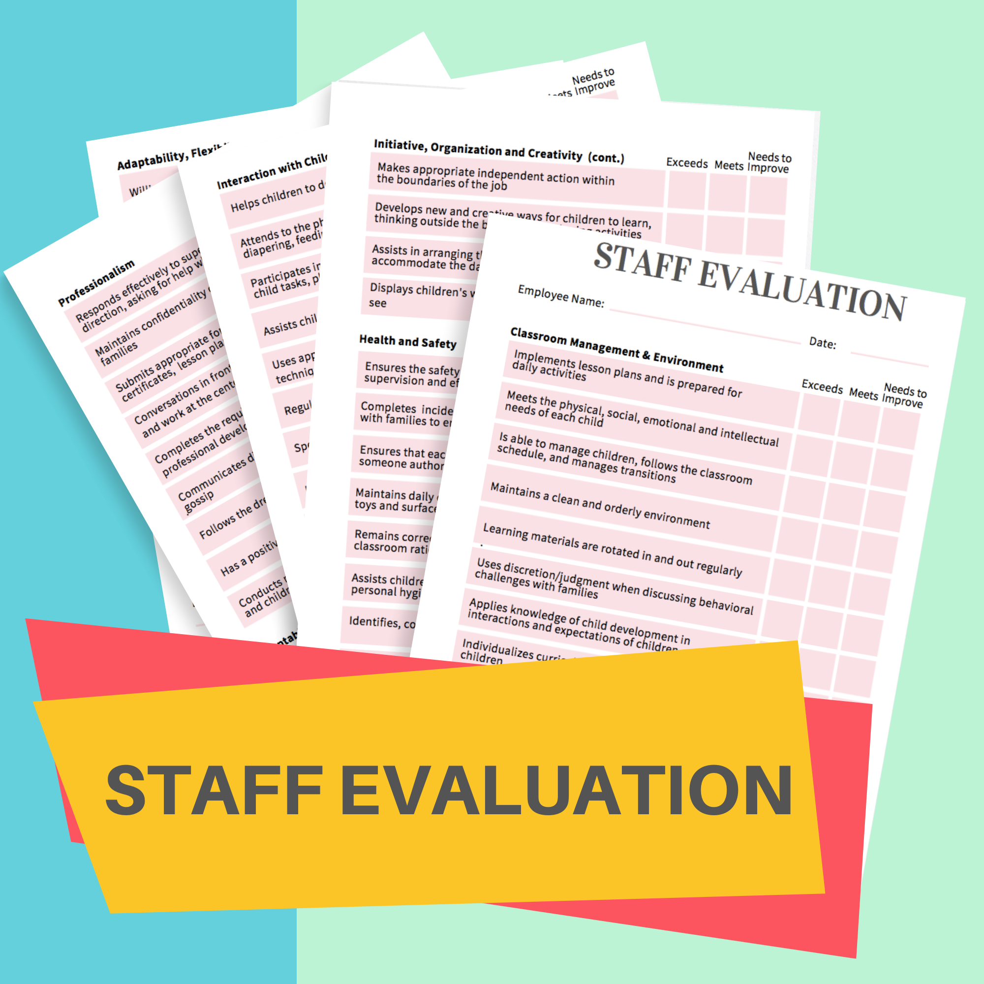 Child Care Center Printable Daycare Forms | Daycare Forms — Daycare Studio