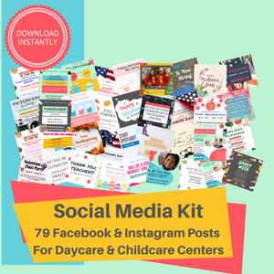 DAYCARE ADVERTISING FLYER | Childcare Center Flyer, Facebook and ...