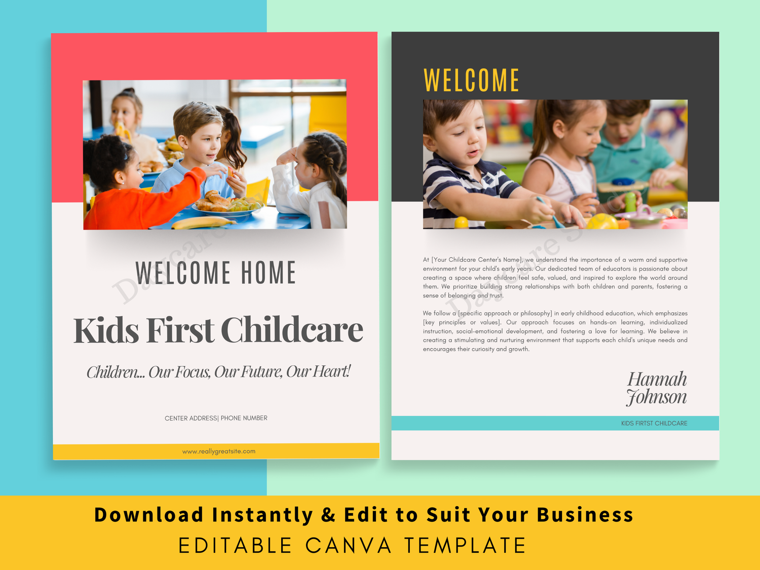 DAYCARE PARENTAL AGREEMENT | Childcare Center Printable Daycare ...