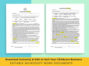 DAYCARE BUDGET SPREADSHEET to Track Annual Income and Expenses for ...