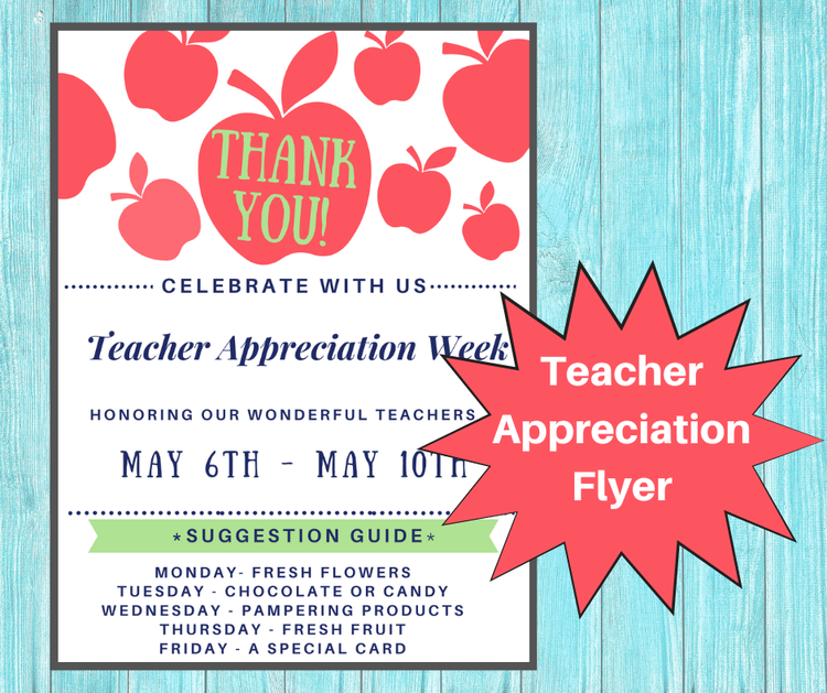 Donut Teacher Appreciation Week Flyer | Teacher Thank You Instant ...