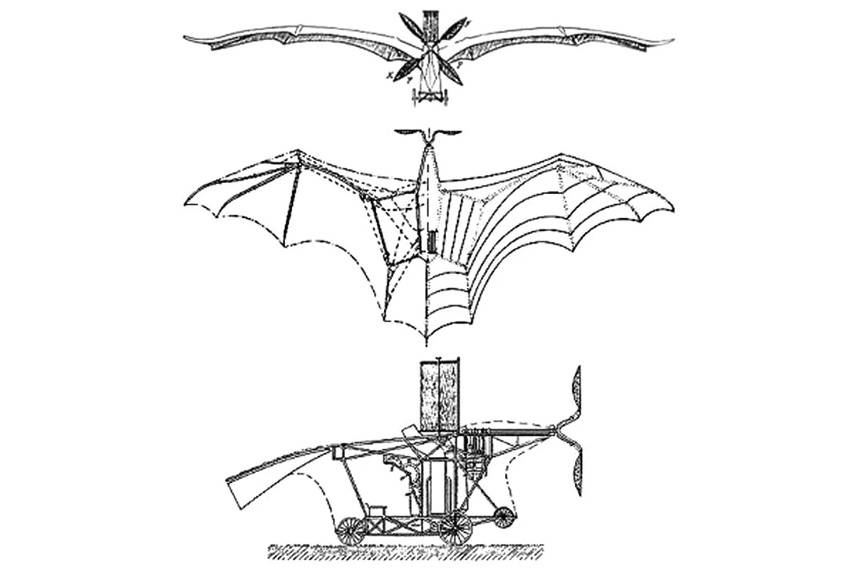 Clément Ader's Éole and Avion III — On Verticality