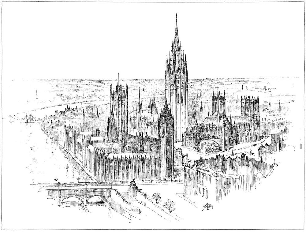 Lamb and Seddon’s Imperial Monumental Tower at Westminster — On Verticality