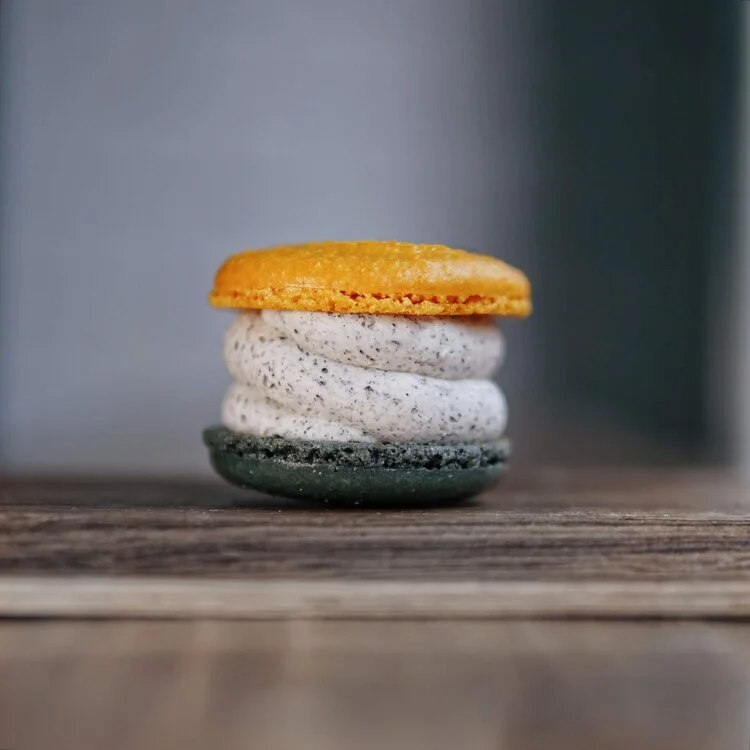 Black Sesame Macaron