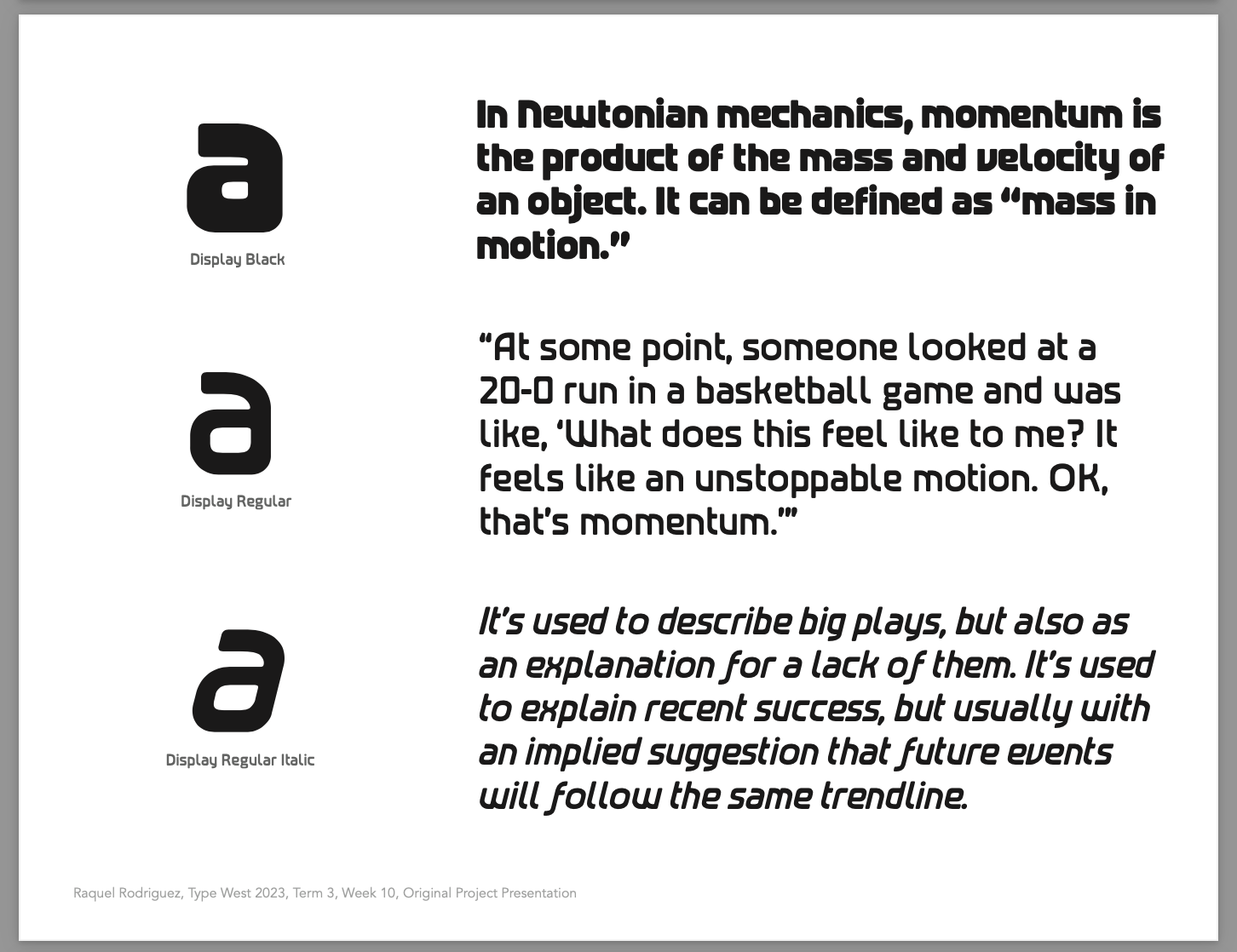 Type Design Portfolio — Chicago Public Skills