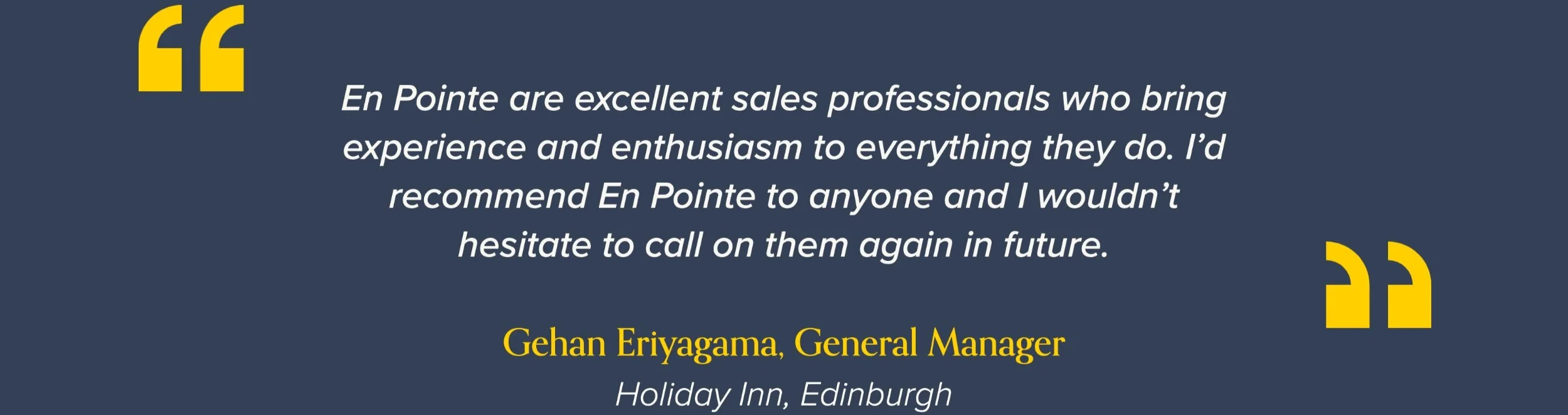 En Pointe Solutions - Specialist Hospitality Consultancy