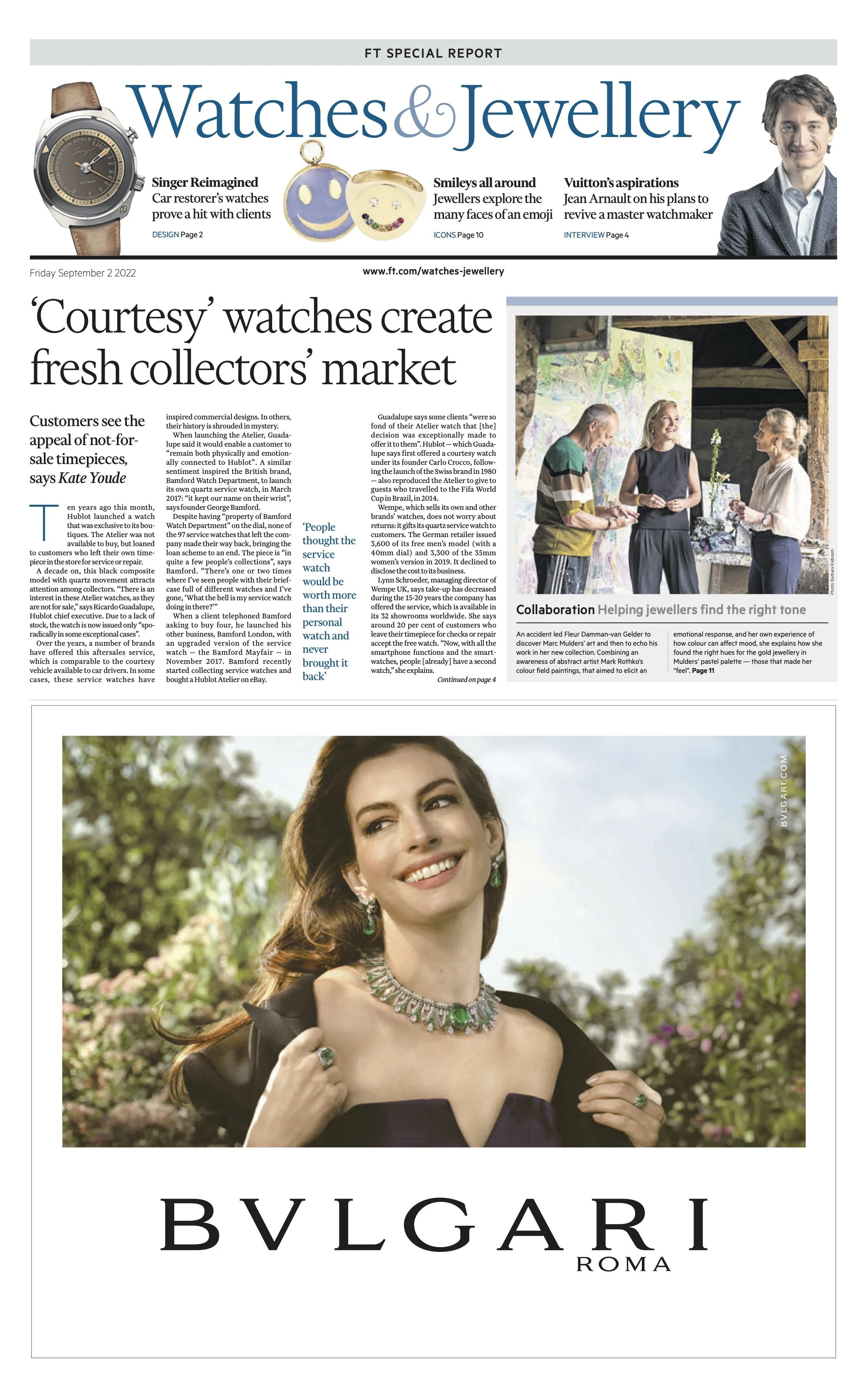 Financial Times: ‘Courtesy’ watches create fresh collectors’ market ...