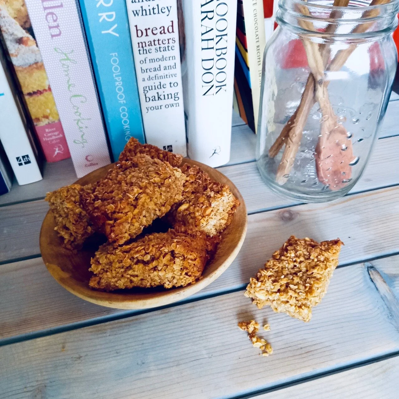 Honey and Peanut Butter Flapjacks — Handmade Craft House