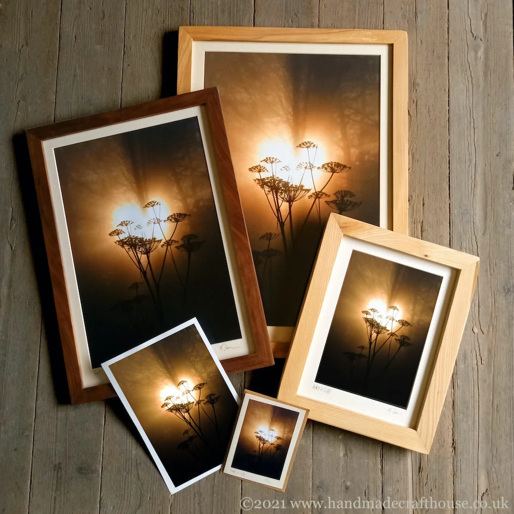 Oak Leaves & Lichen - Framed Print — Handmade Craft House