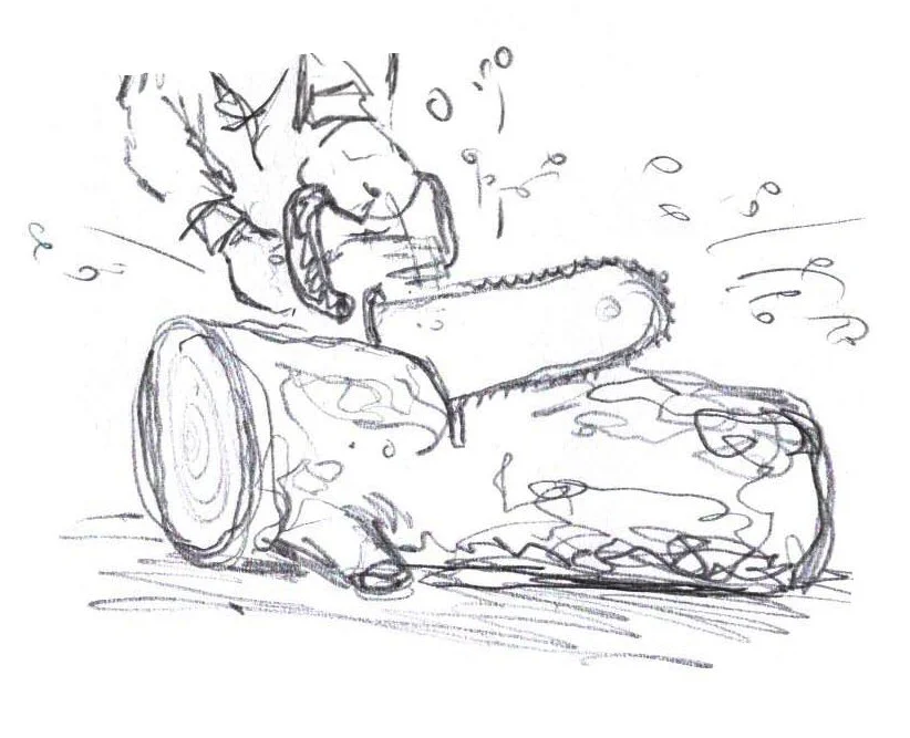 How to make a Chopping Block for Green Woodworking and Axe Carving ...