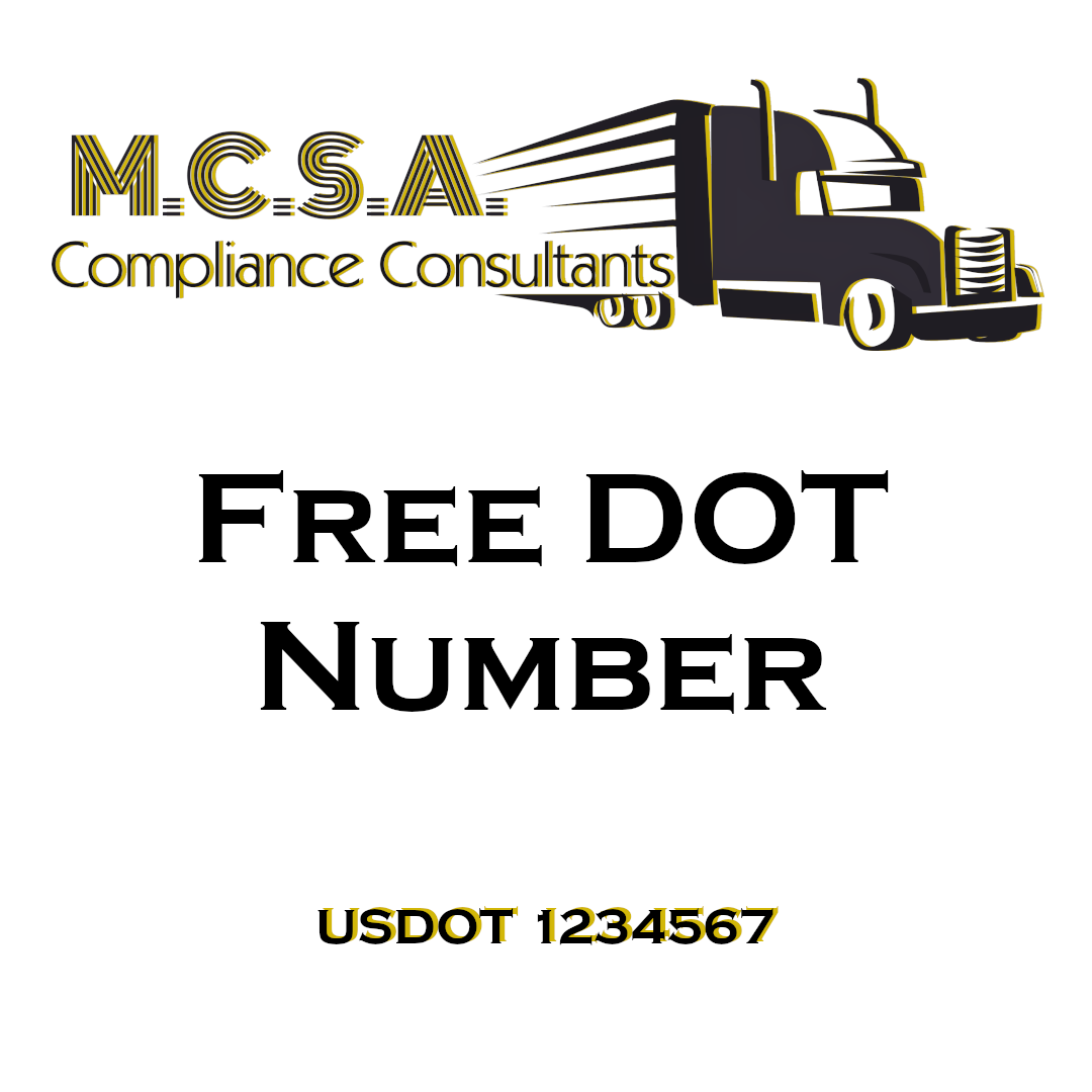 Free USDOT Number MCSA Compliance Consultants Free USDOT Number MCSA Compliance Consultants