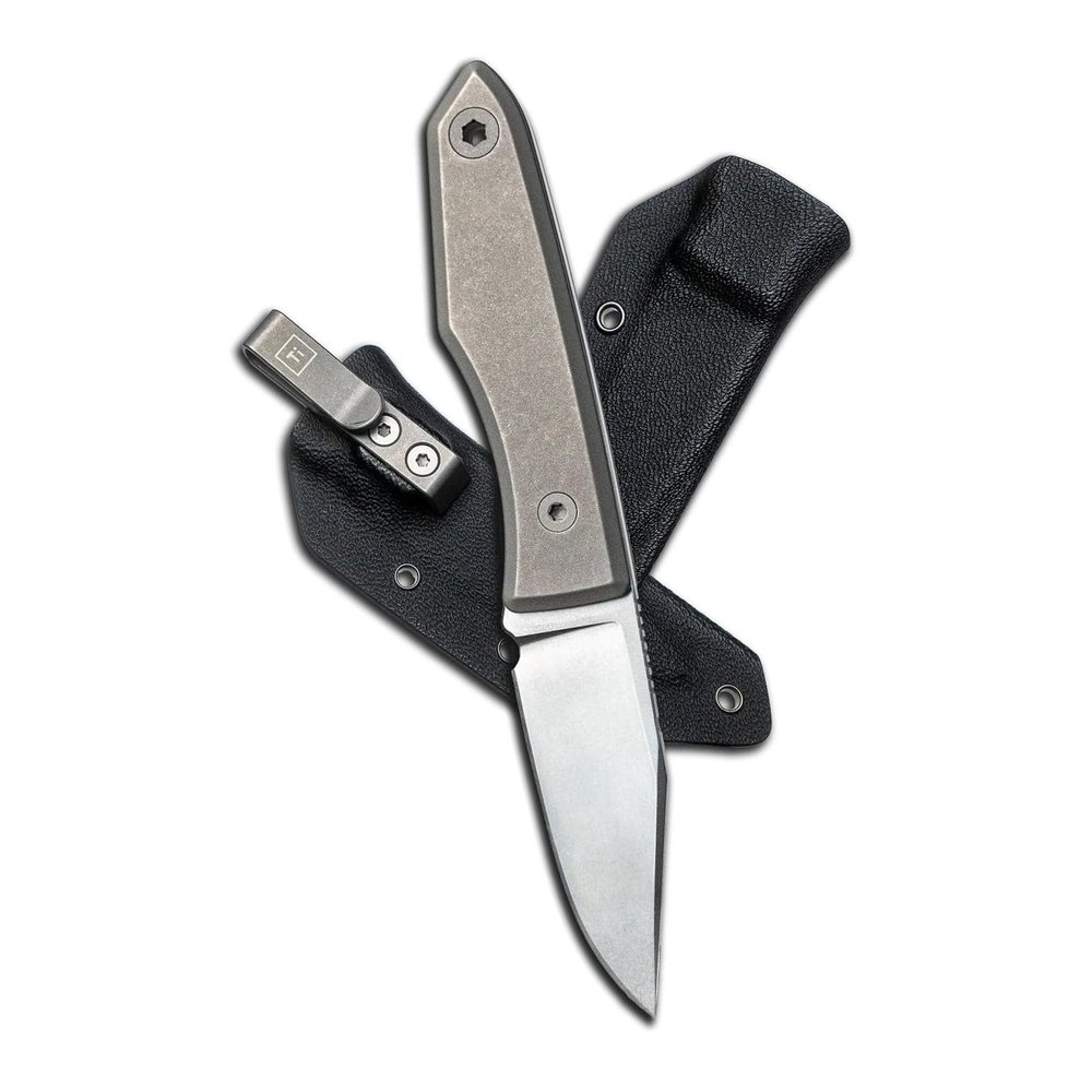 Titanium Ti Lookout Fixed Blade Knife — Stumbyl